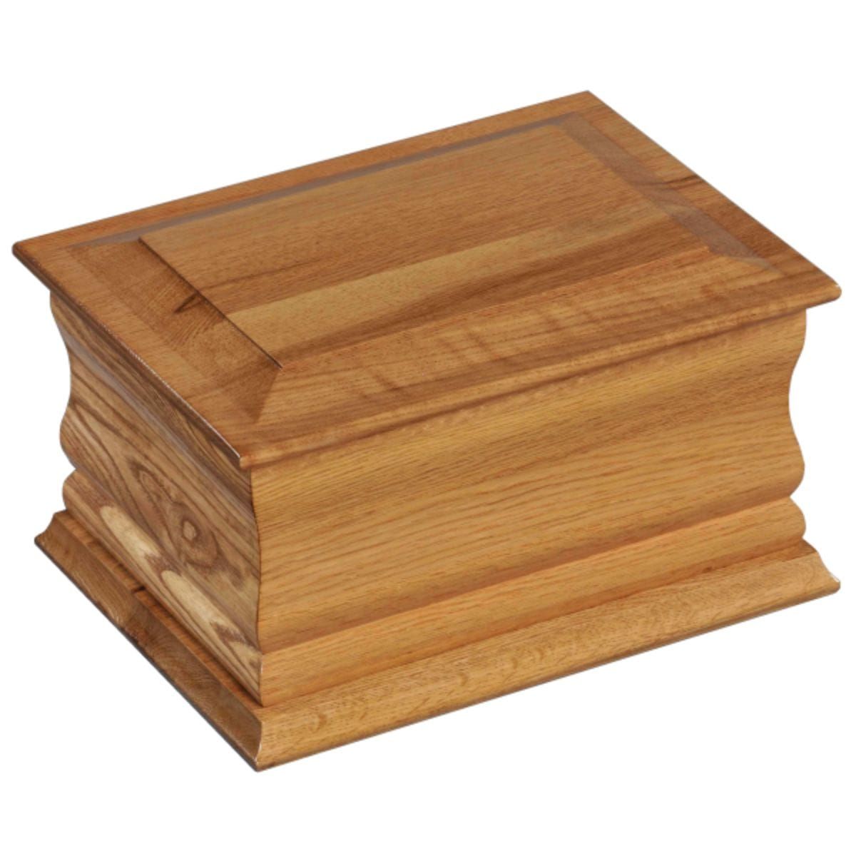 Oak Moulded Ashes Casket - Halliday Funeral Supplies