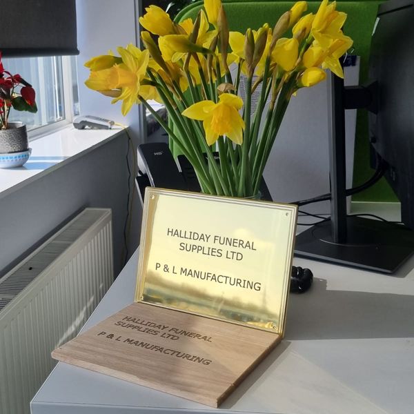 Plate Engraving - Halliday Funeral Supplies